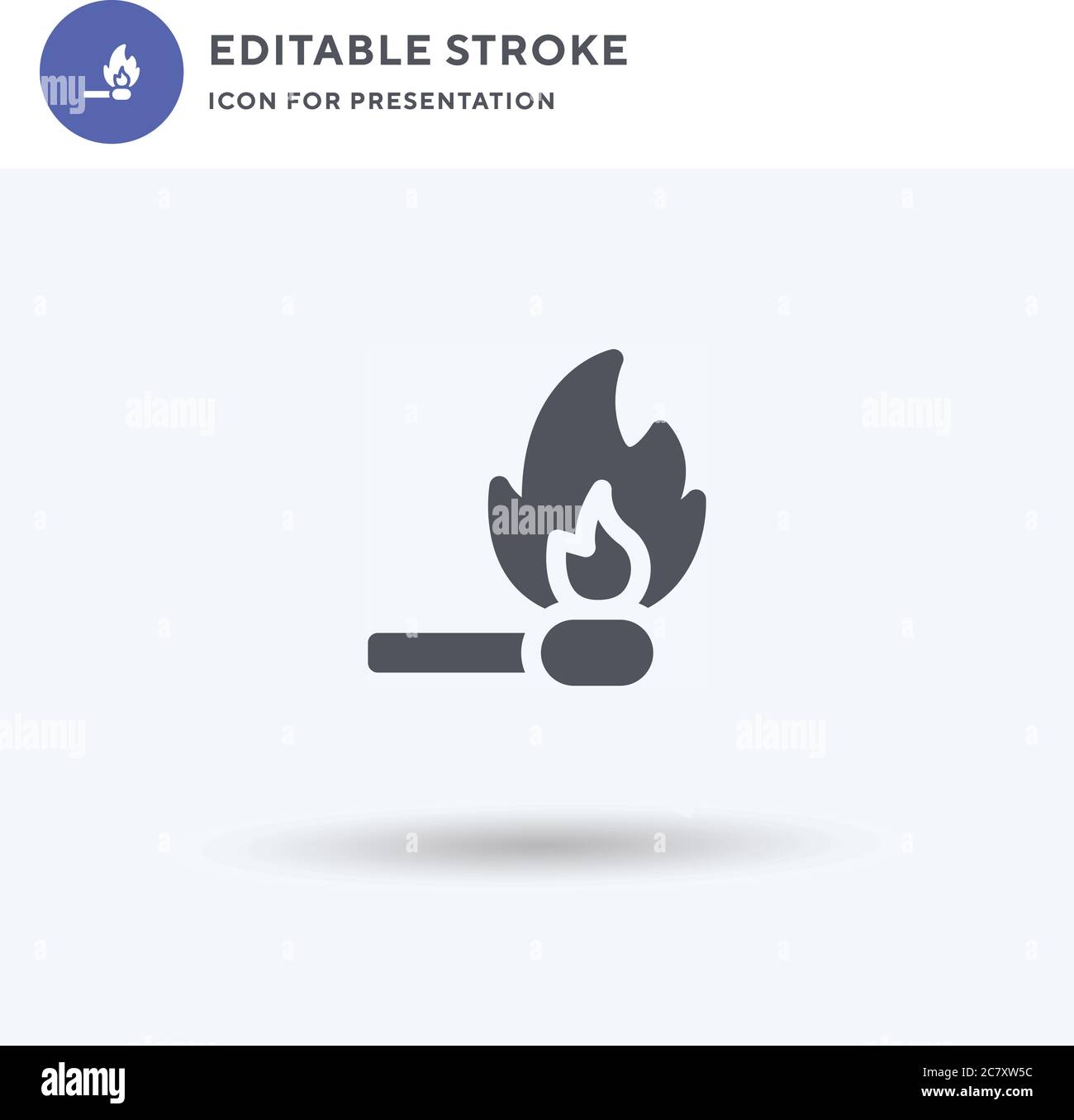 Match icon vector, filled flat sign, solid pictogram isolated on white ...