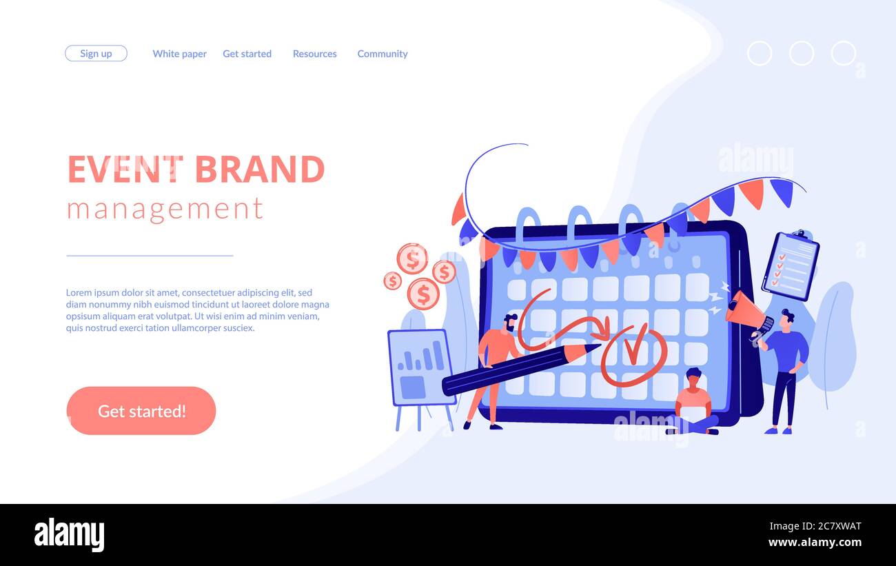 Event organisation Stock Vector Images - Alamy