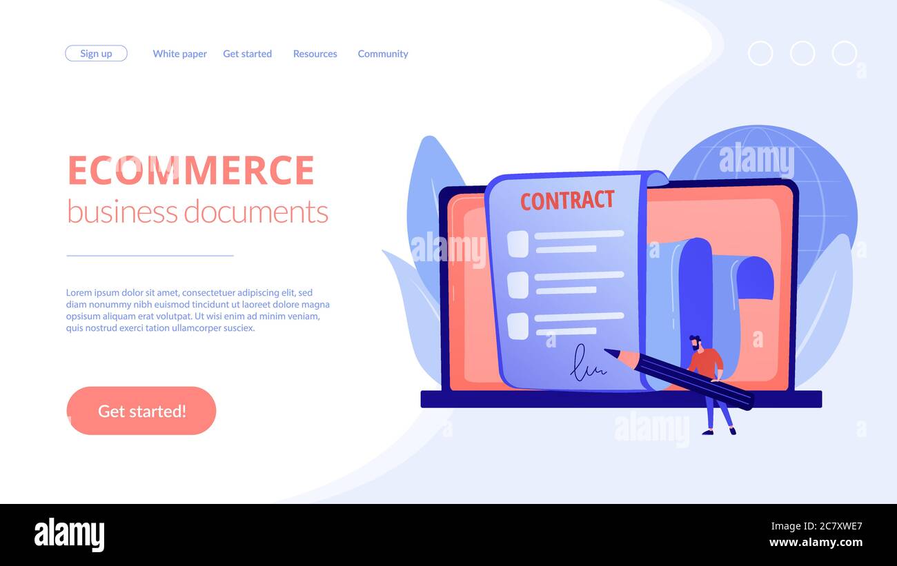 Electronic contract concept hi-res stock photography and images - Alamy