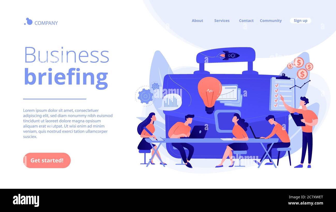 Briefing Stock Vector Images - Alamy