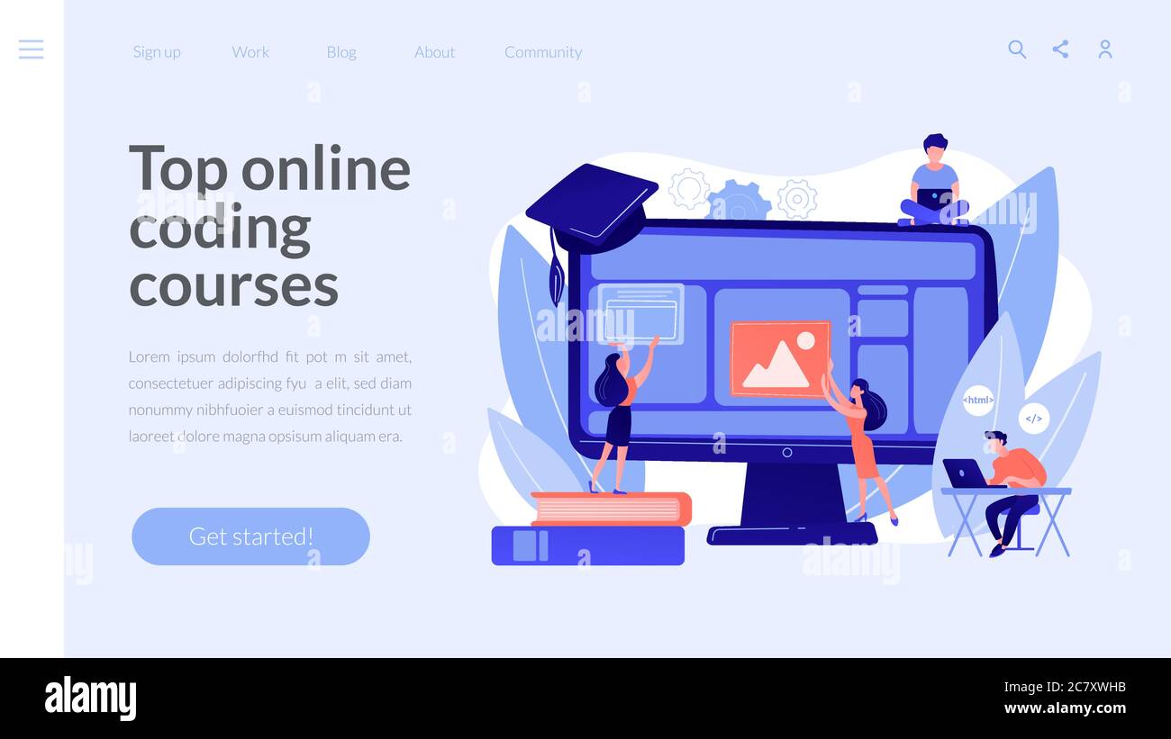 Programmer course Stock Vector Images - Alamy