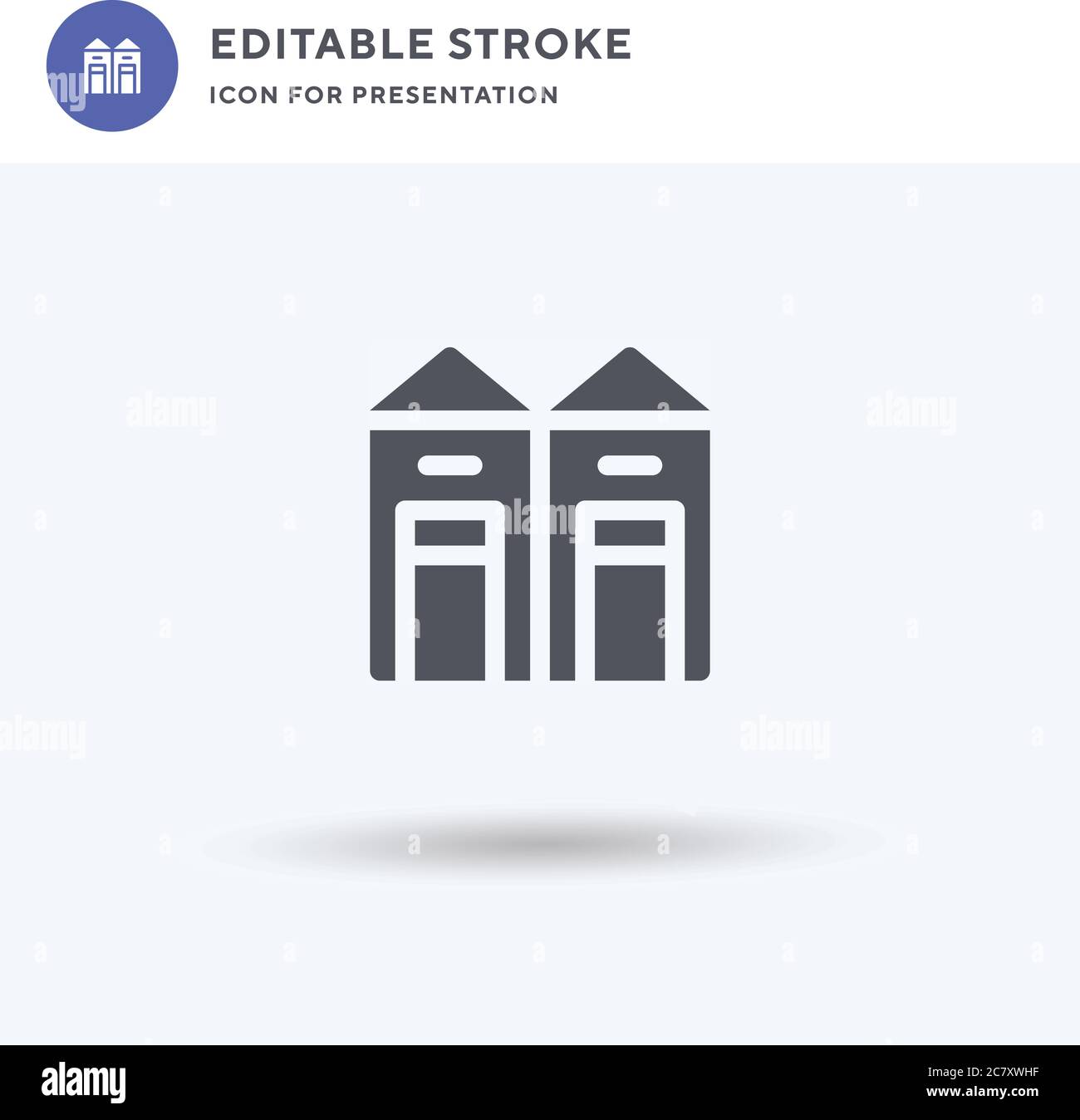 Changing Room icon vector, filled flat sign, solid pictogram isolated ...