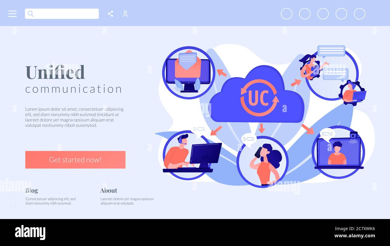 Communication platform Stock Vector Images - Alamy