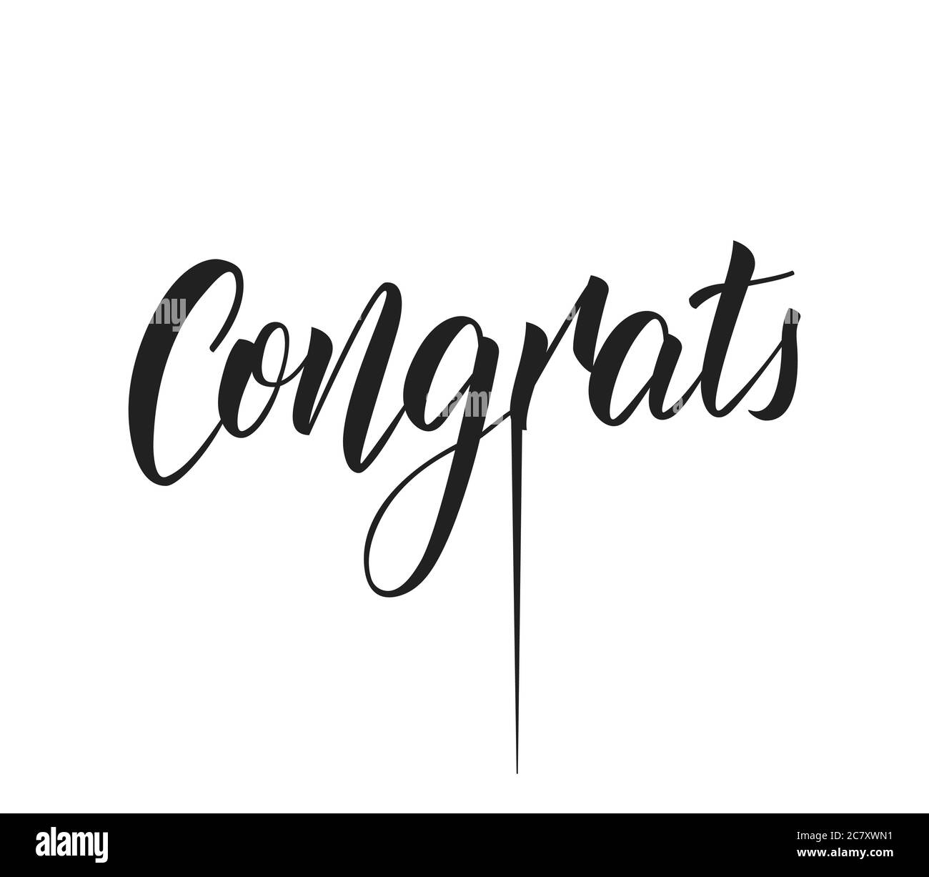 Congrats topper. Congratulation template for laser cutting Stock Vector ...