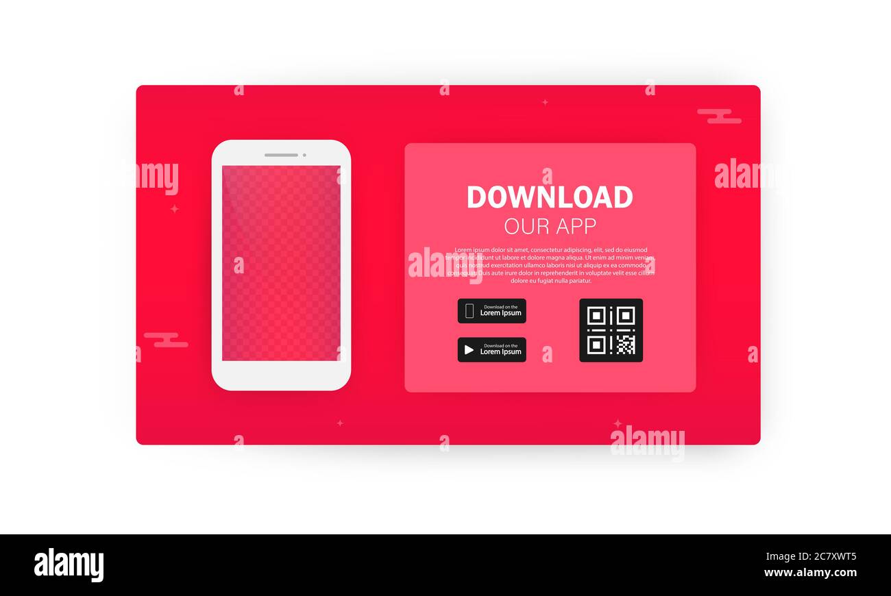 Download page of the mobile app. Smartphone download our app mobile ...