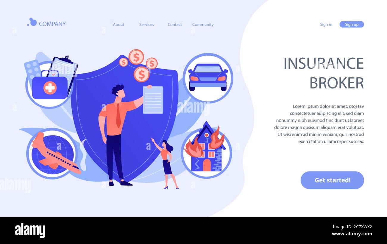 Insurance brokerage Stock Vector Images - Alamy