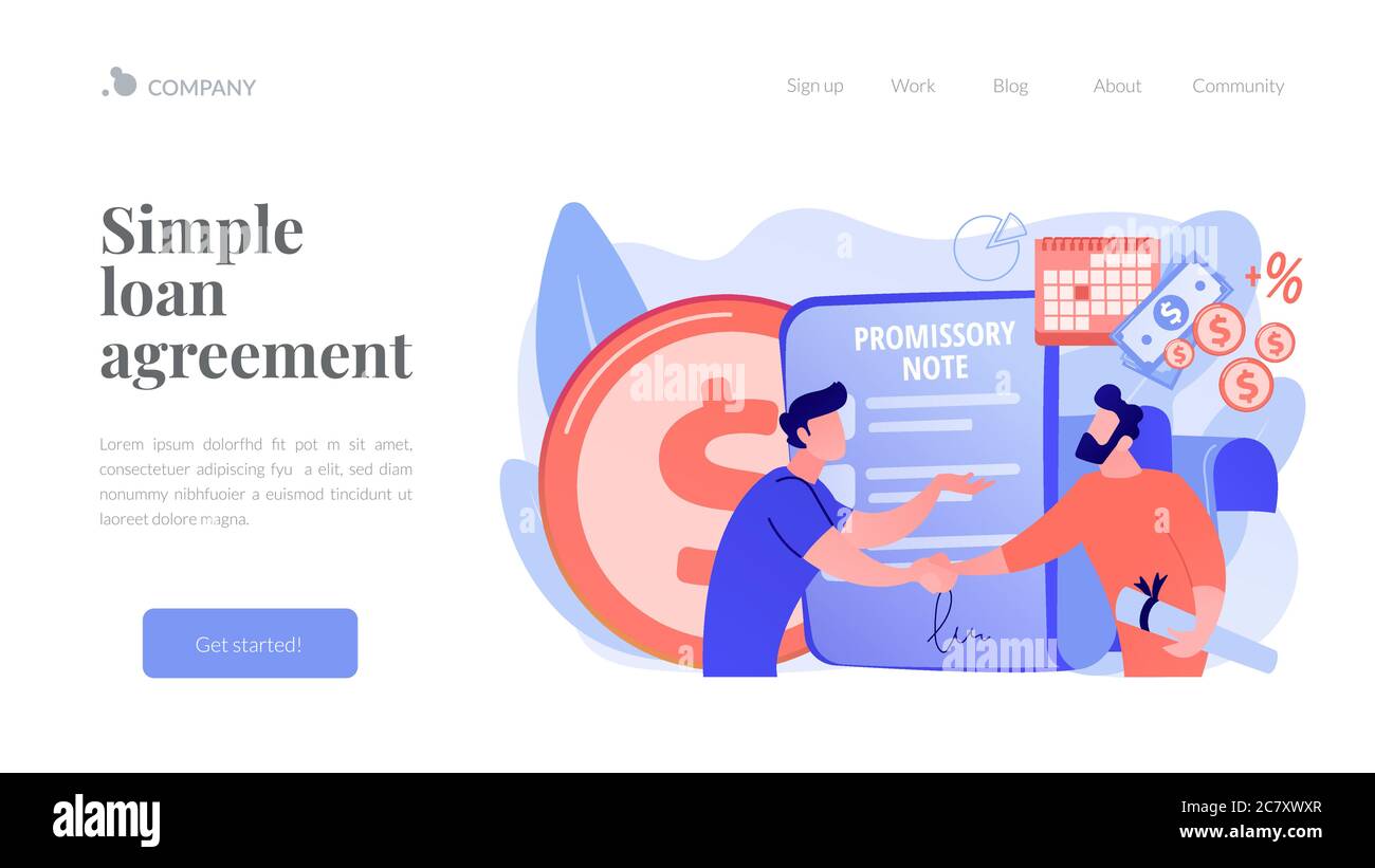 Promissory note hi-res stock photography and images - Alamy