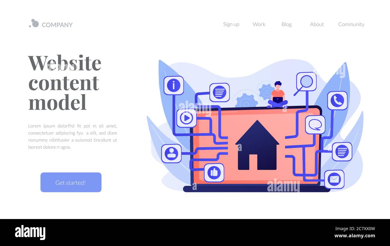 App developer homepage Cut Out Stock Images & Pictures - Alamy