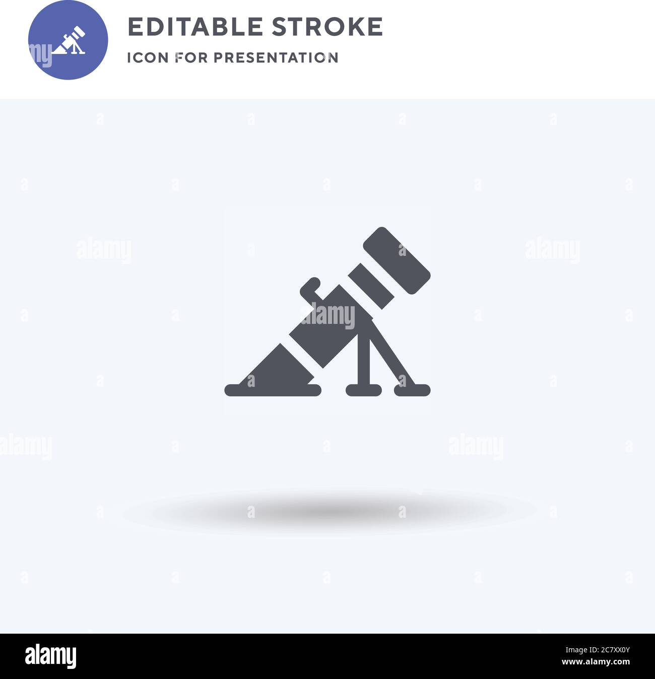 Mortar icon vector, filled flat sign, solid pictogram isolated on white ...