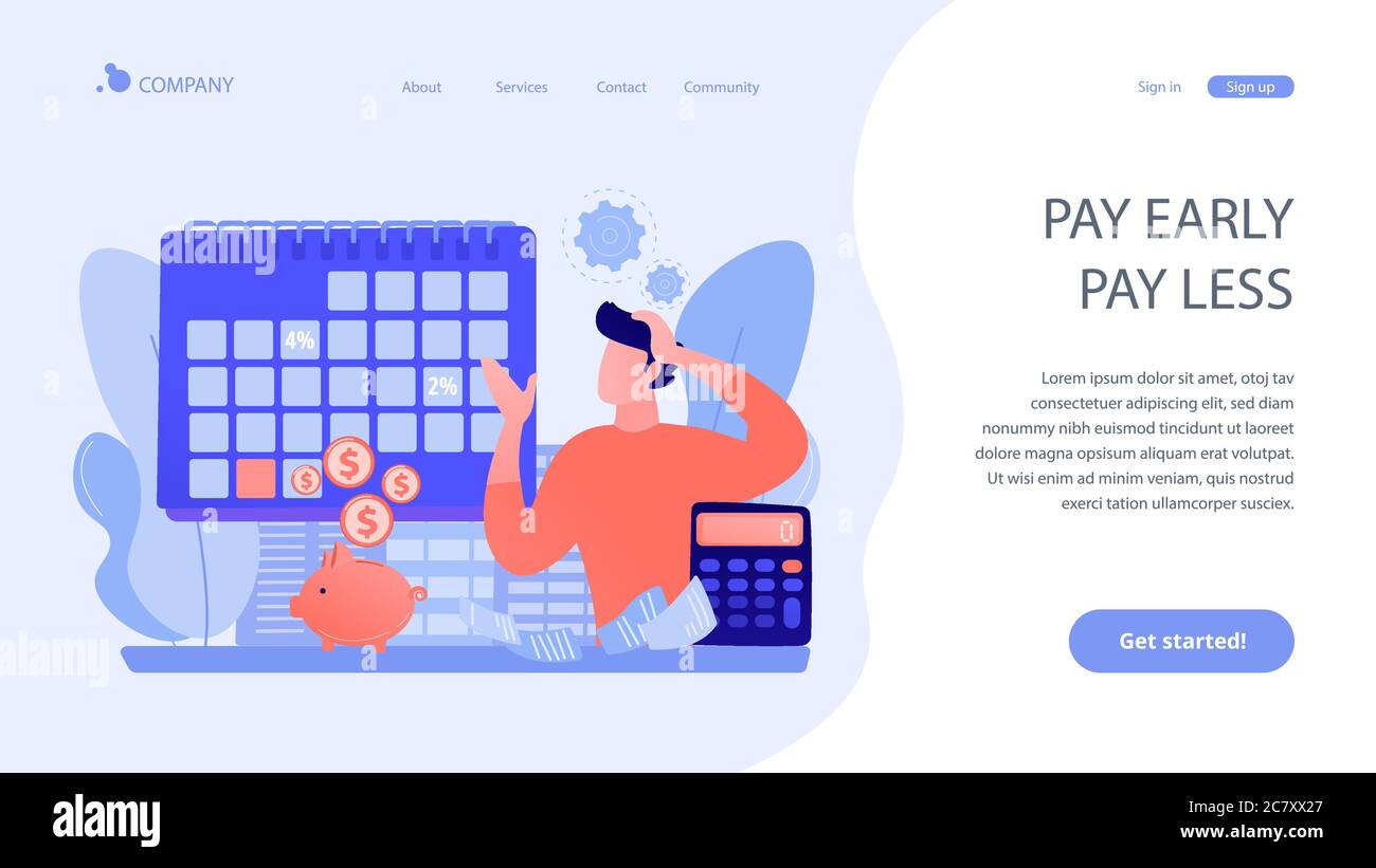 Calculate calendar Stock Vector Images - Alamy