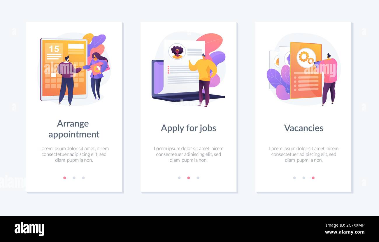 Recruiting app Stock Vector Images - Alamy
