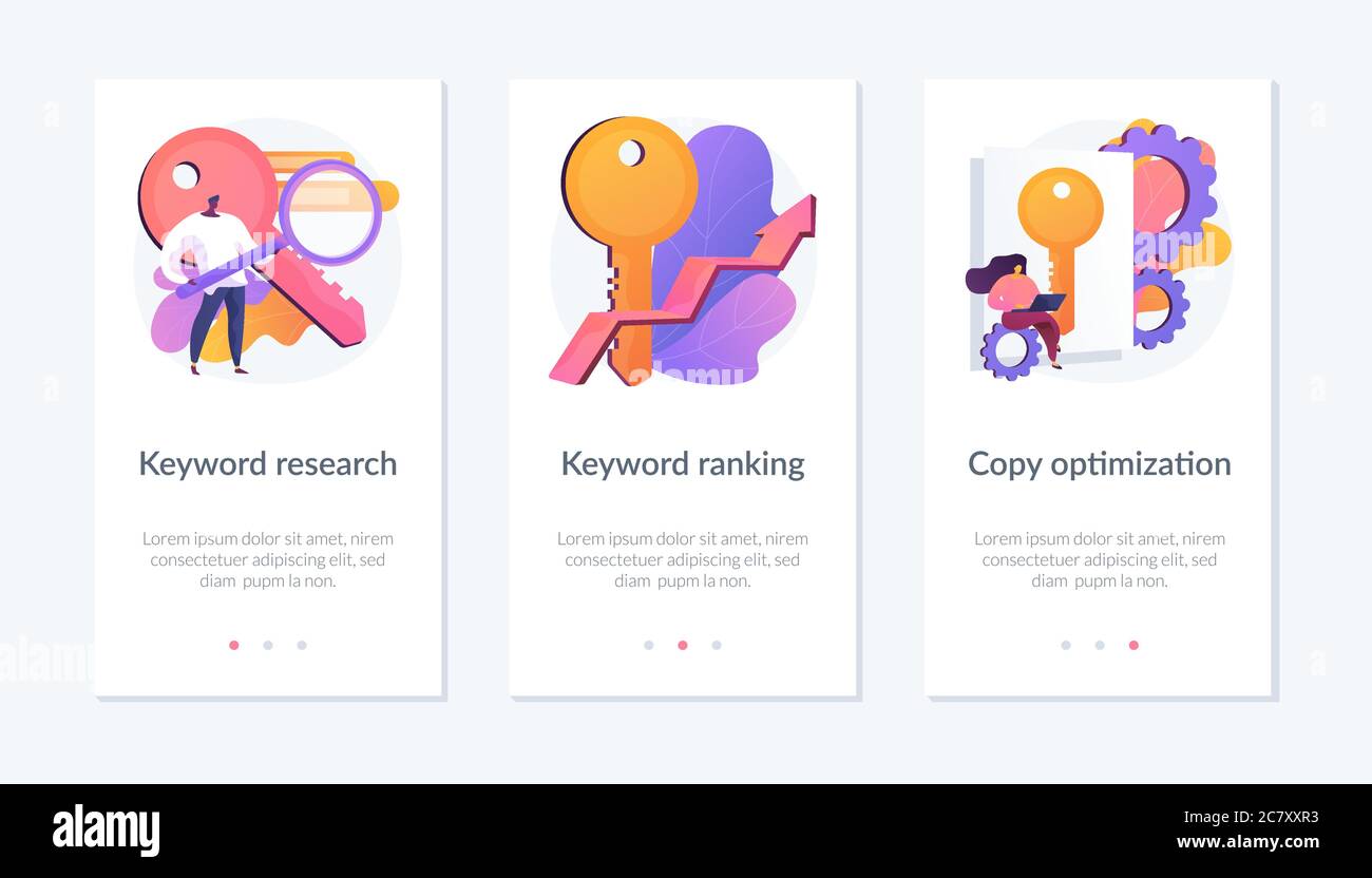 SEO Keywords app interface template Stock Vector Image & Art - Alamy