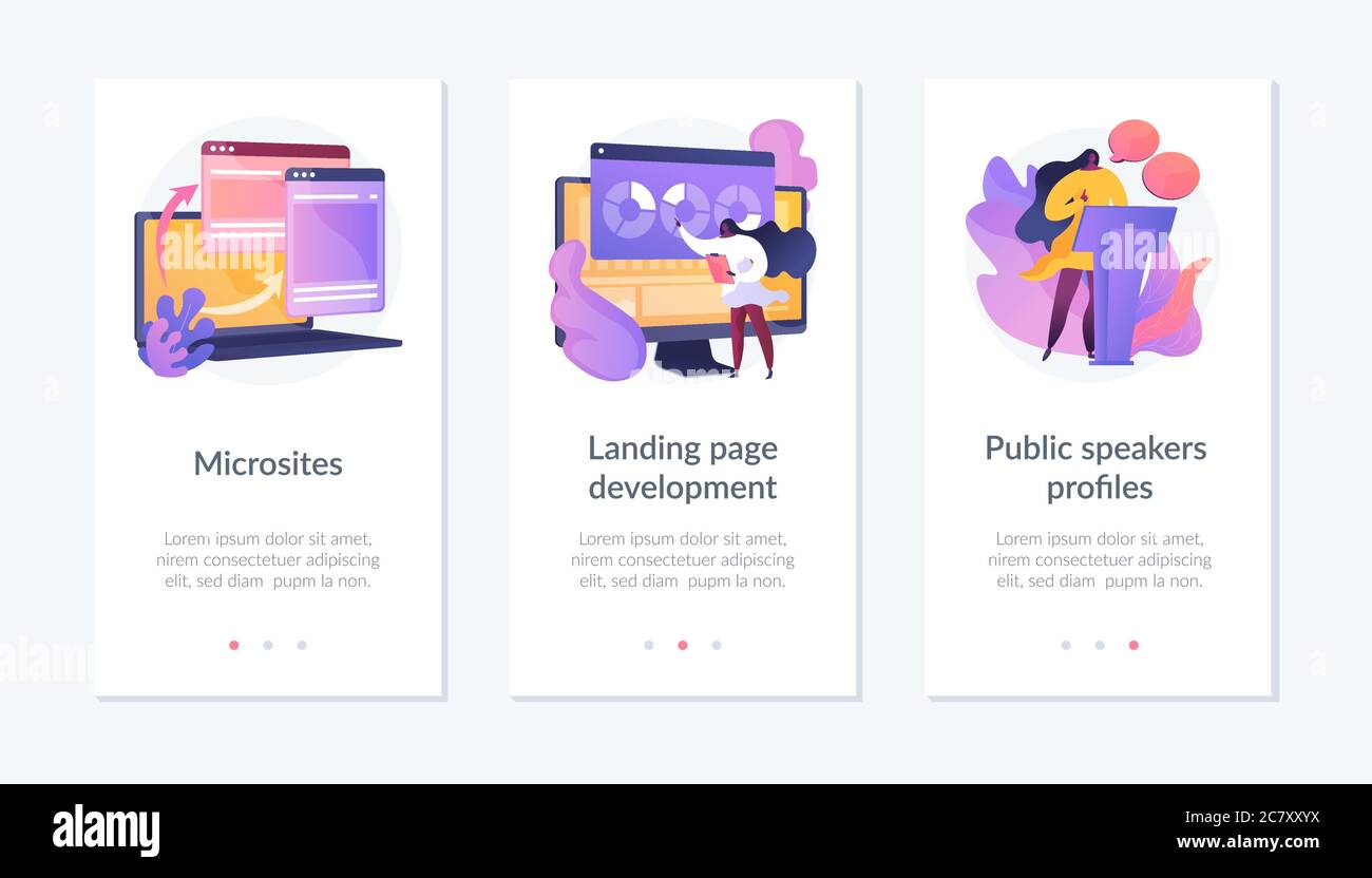 Front end development app interface template Stock Vector Image & Art ...