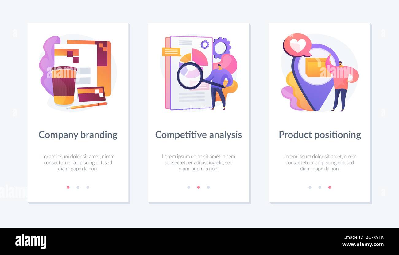 B2B marketing app interface template Stock Vector Image & Art - Alamy