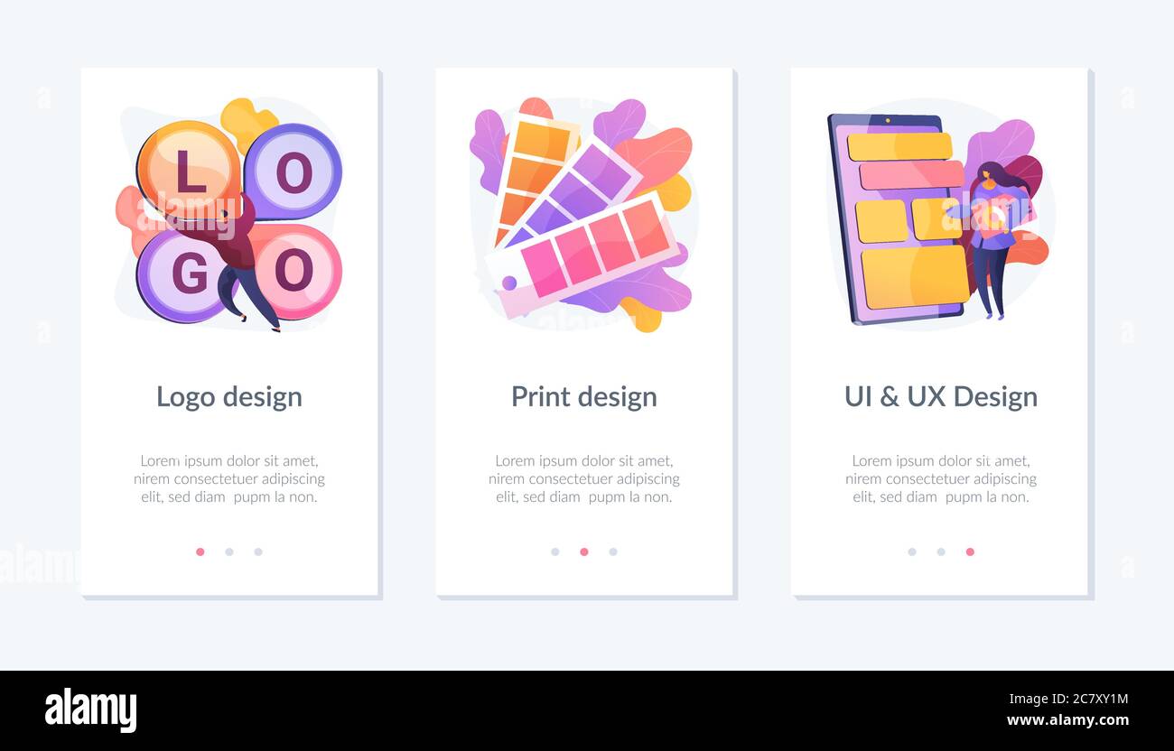 Design services app interface hi-res stock photography and images - Alamy
