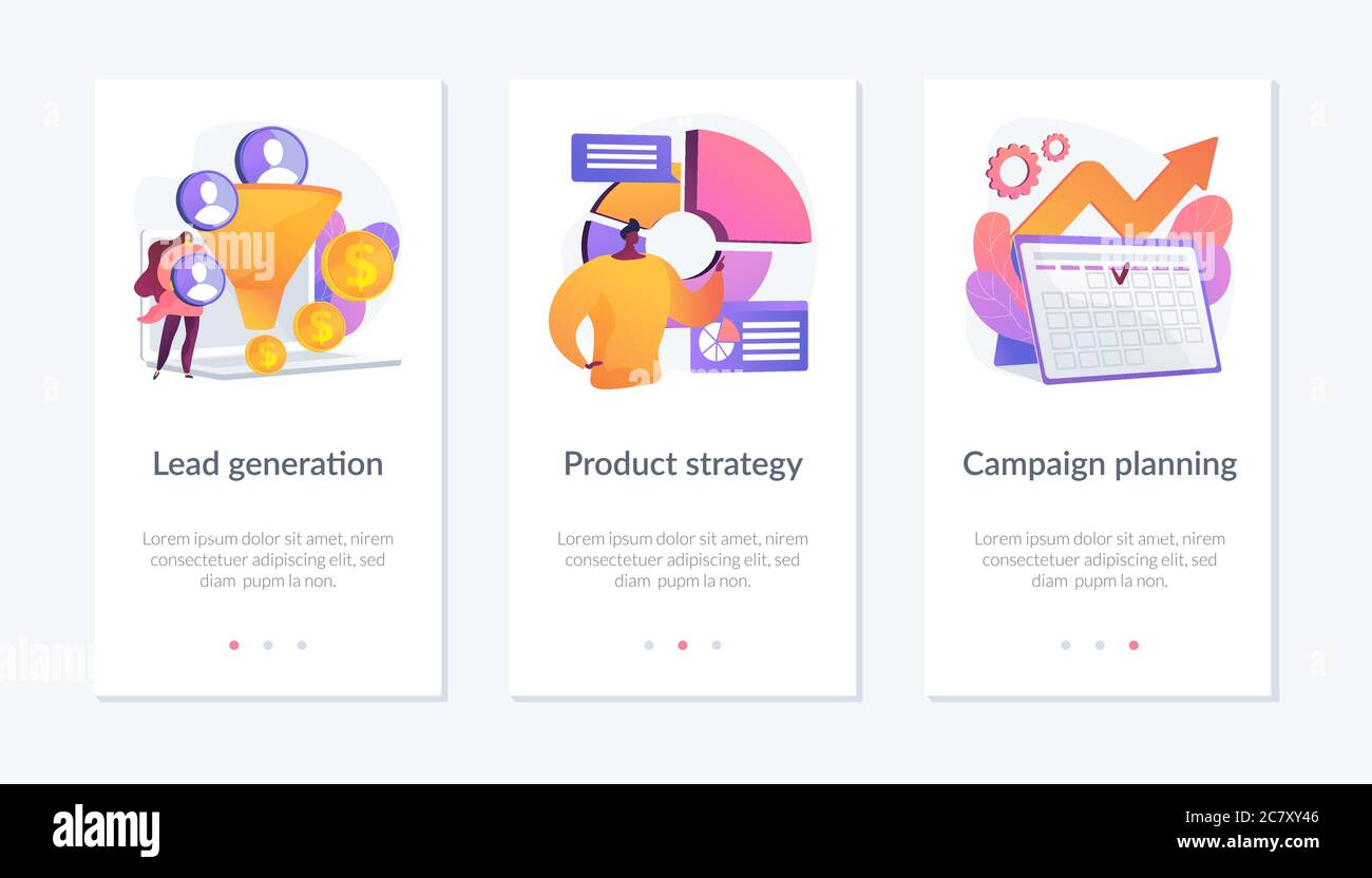 Digital Strategy app interface template Stock Vector Image & Art - Alamy