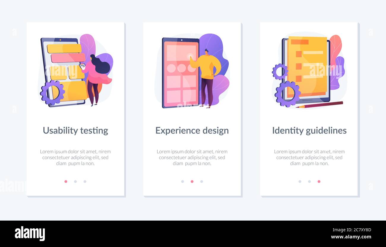 Visual Identity app interface template Stock Vector Image & Art - Alamy