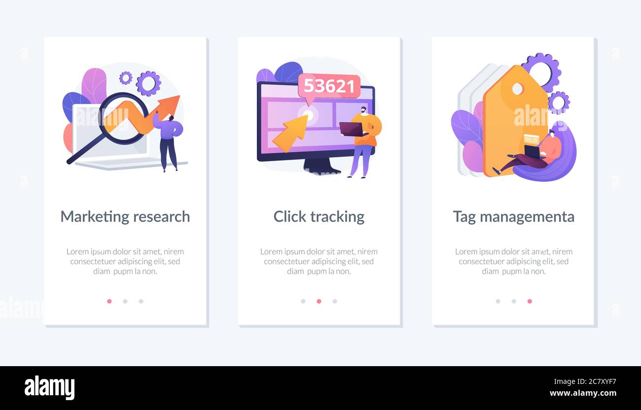 Marketing strategy app interface template Stock Vector Image & Art - Alamy