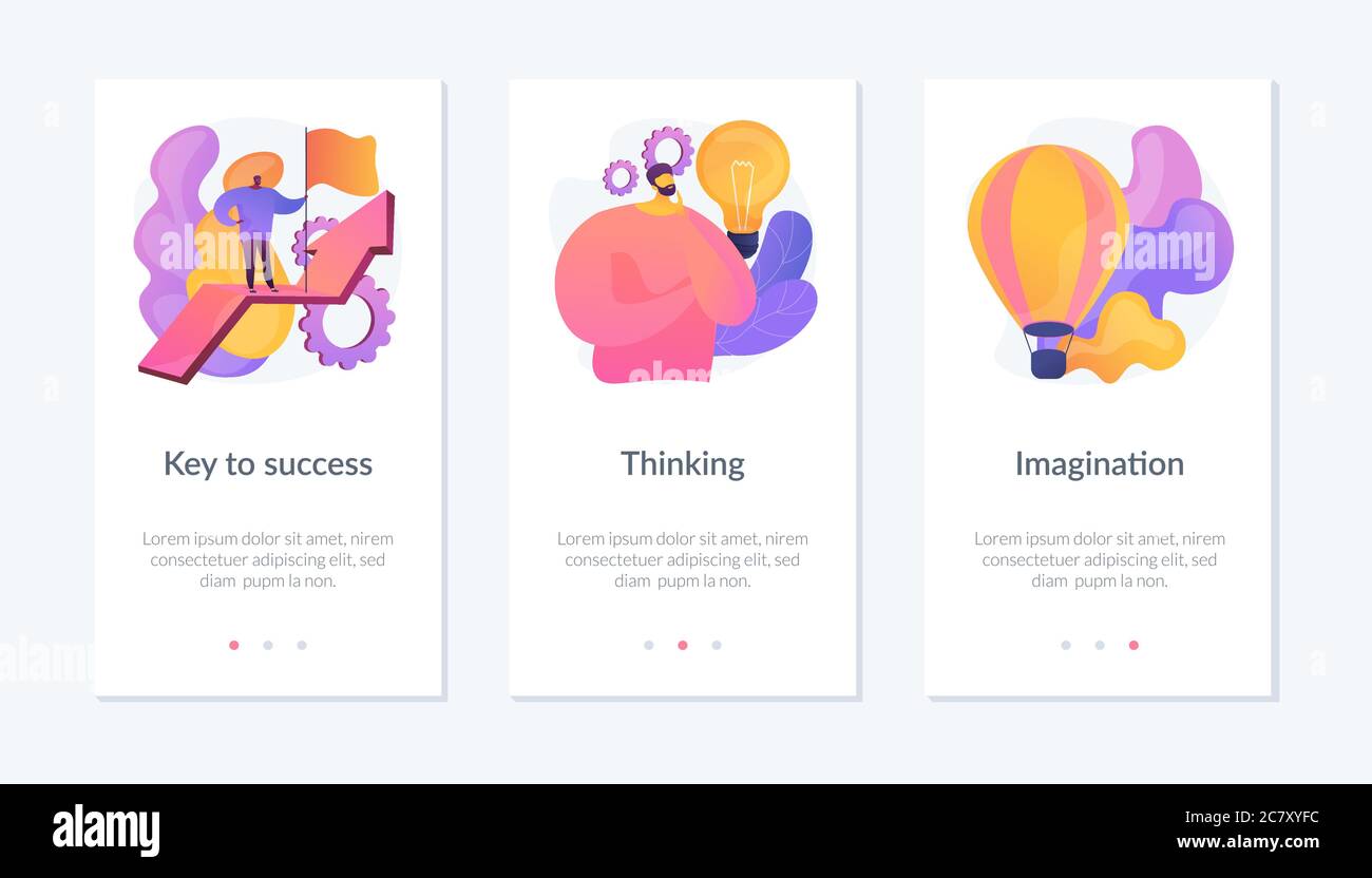 Business success app interface template Stock Vector Image & Art - Alamy