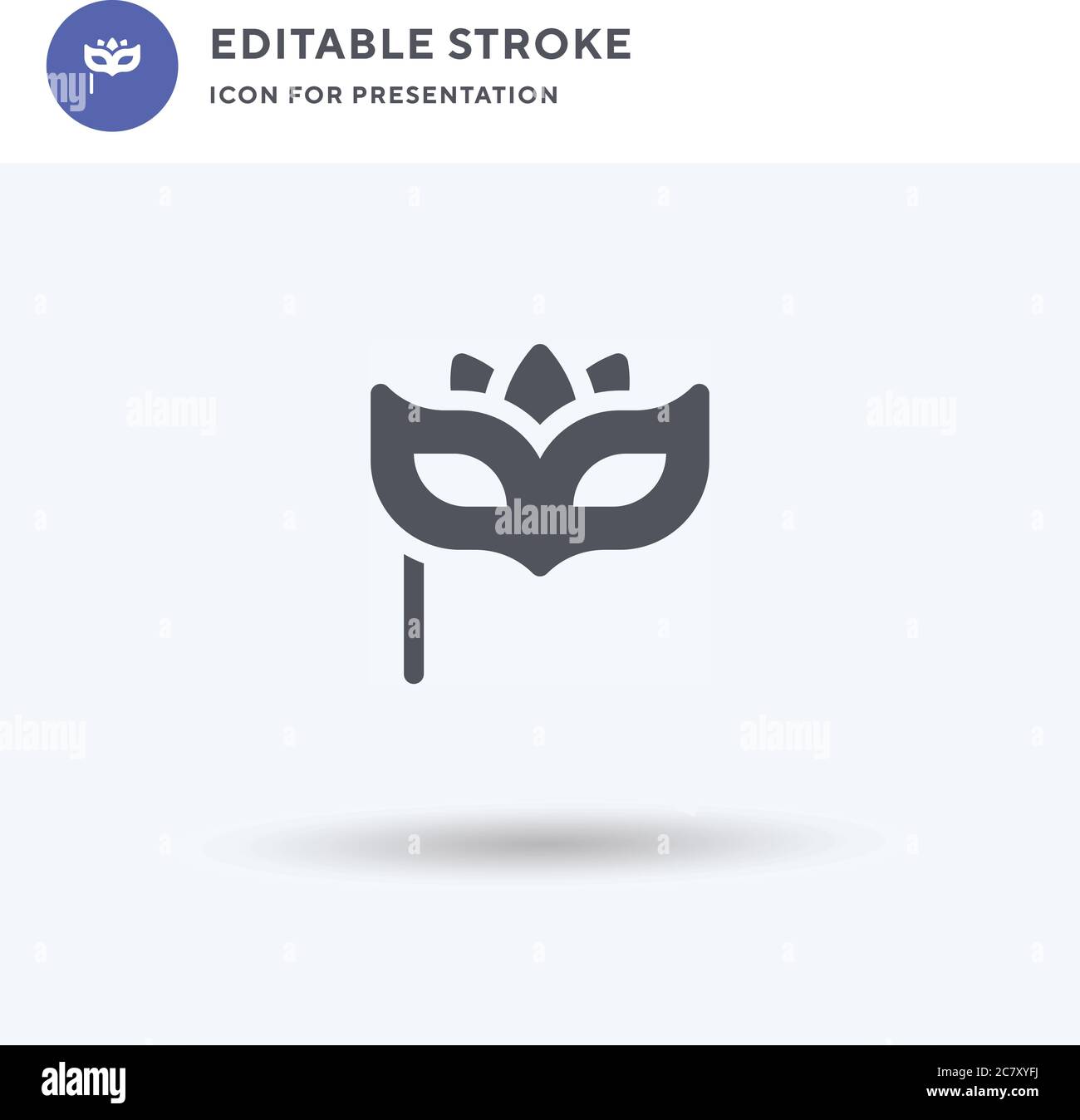 Eye Mask icon vector, filled flat sign, solid pictogram isolated on ...