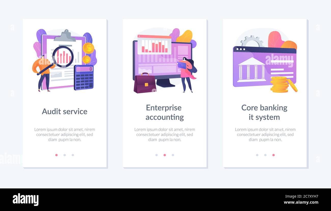 Banking operations app interface template Stock Vector Image & Art - Alamy