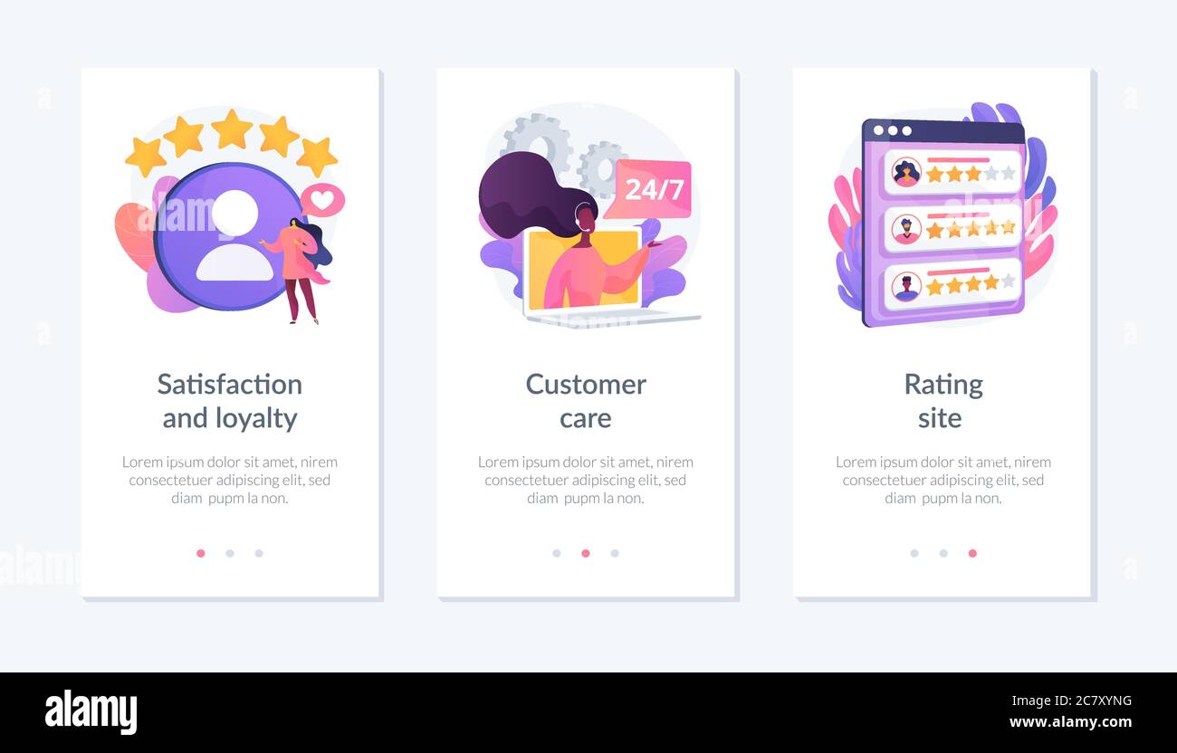 Personalized service app interface template Stock Vector Image & Art ...