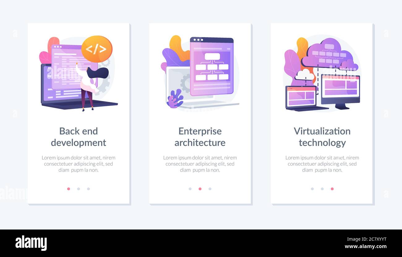 Software development process app interface template Stock Vector Image & Art - Alamy