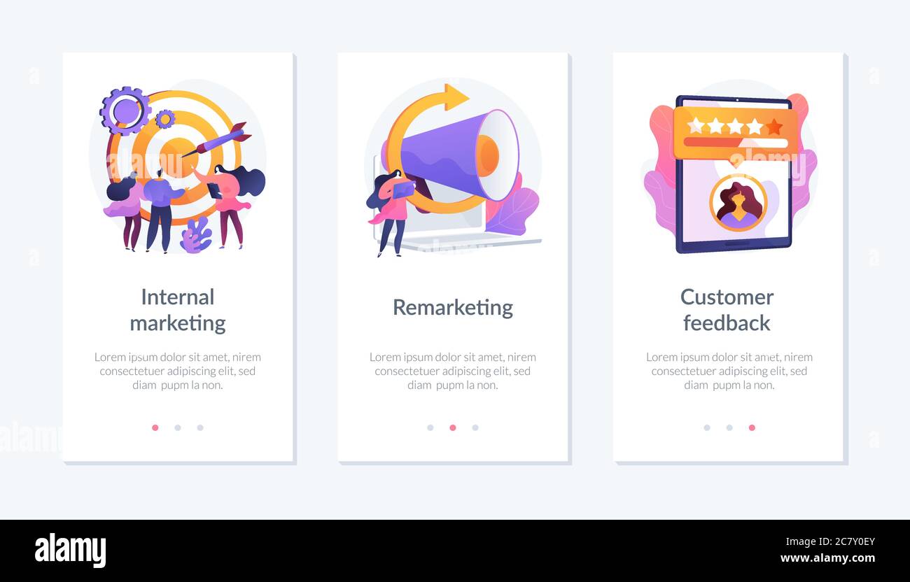 Customer journey app interface template Stock Vector Image & Art - Alamy