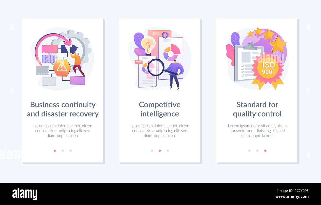 Business development app interface template Stock Vector Image & Art ...