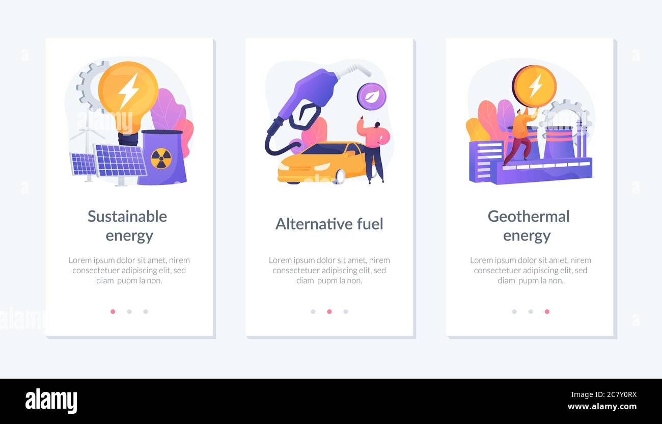 Smart energy system app interface template Stock Vector Image & Art - Alamy