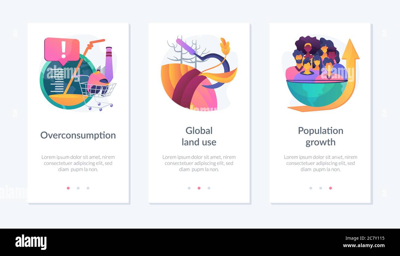 Resource consumption app interface template Stock Vector Image & Art ...