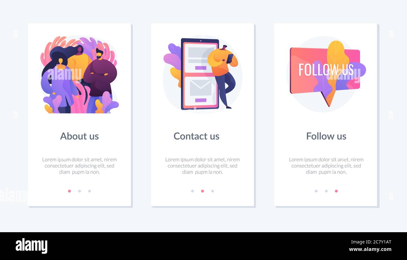 Website menu bar app interface template Stock Vector Image & Art - Alamy