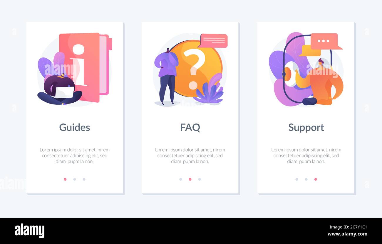 Website elements app interface template Stock Vector Image & Art - Alamy