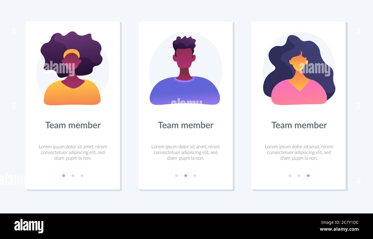 Website template personal profile Stock Vector Images - Alamy