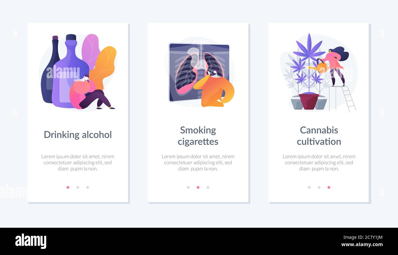 Addictions app interface template Stock Vector Image & Art - Alamy