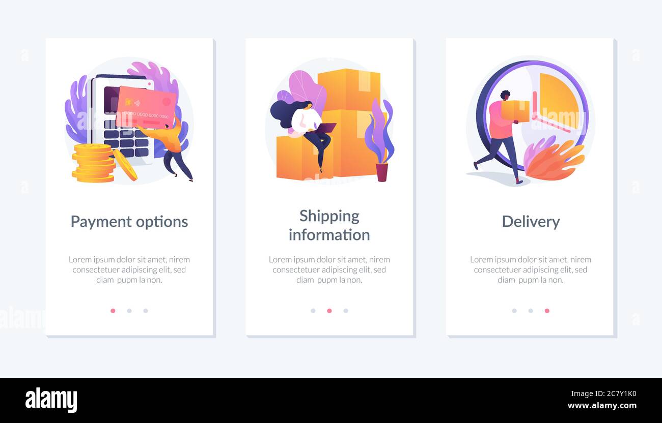 E-commerce app interface template Stock Vector Image & Art - Alamy