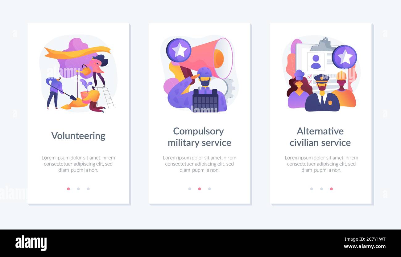 Citizen obligations app interface template Stock Vector Image & Art - Alamy