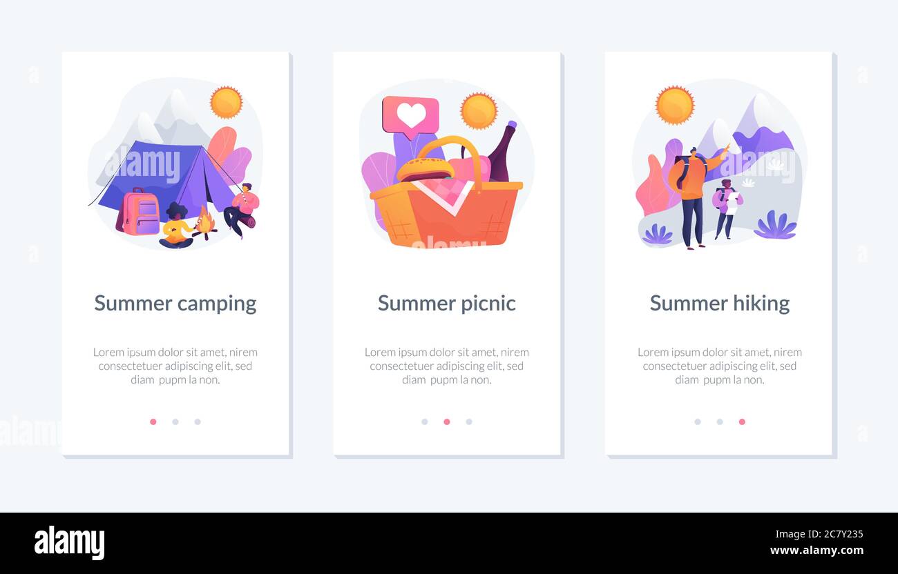 Outdoor activities backpacking Stock Vector Images - Alamy