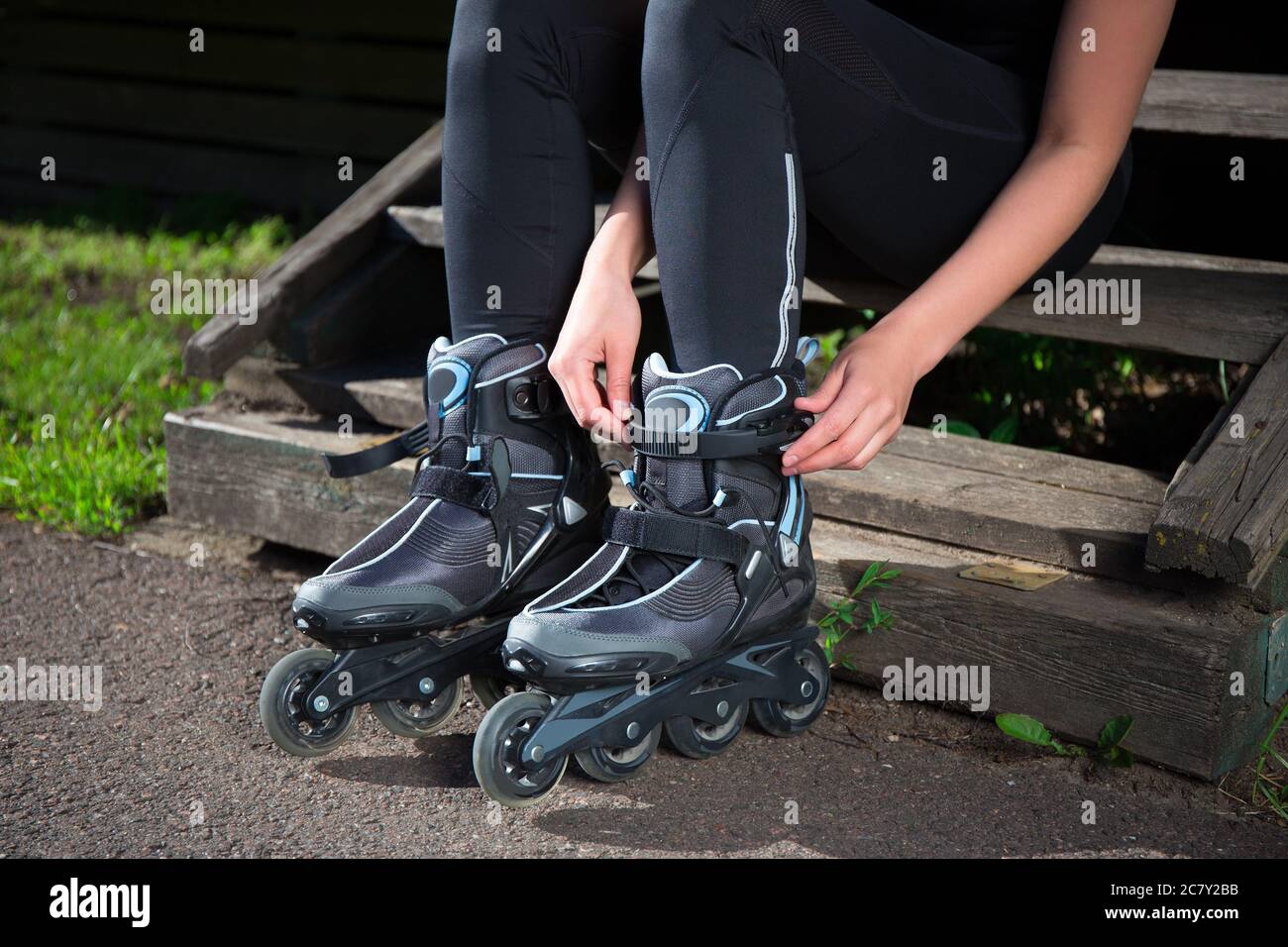 Rollerblades close up hi-res stock photography and images - Alamy
