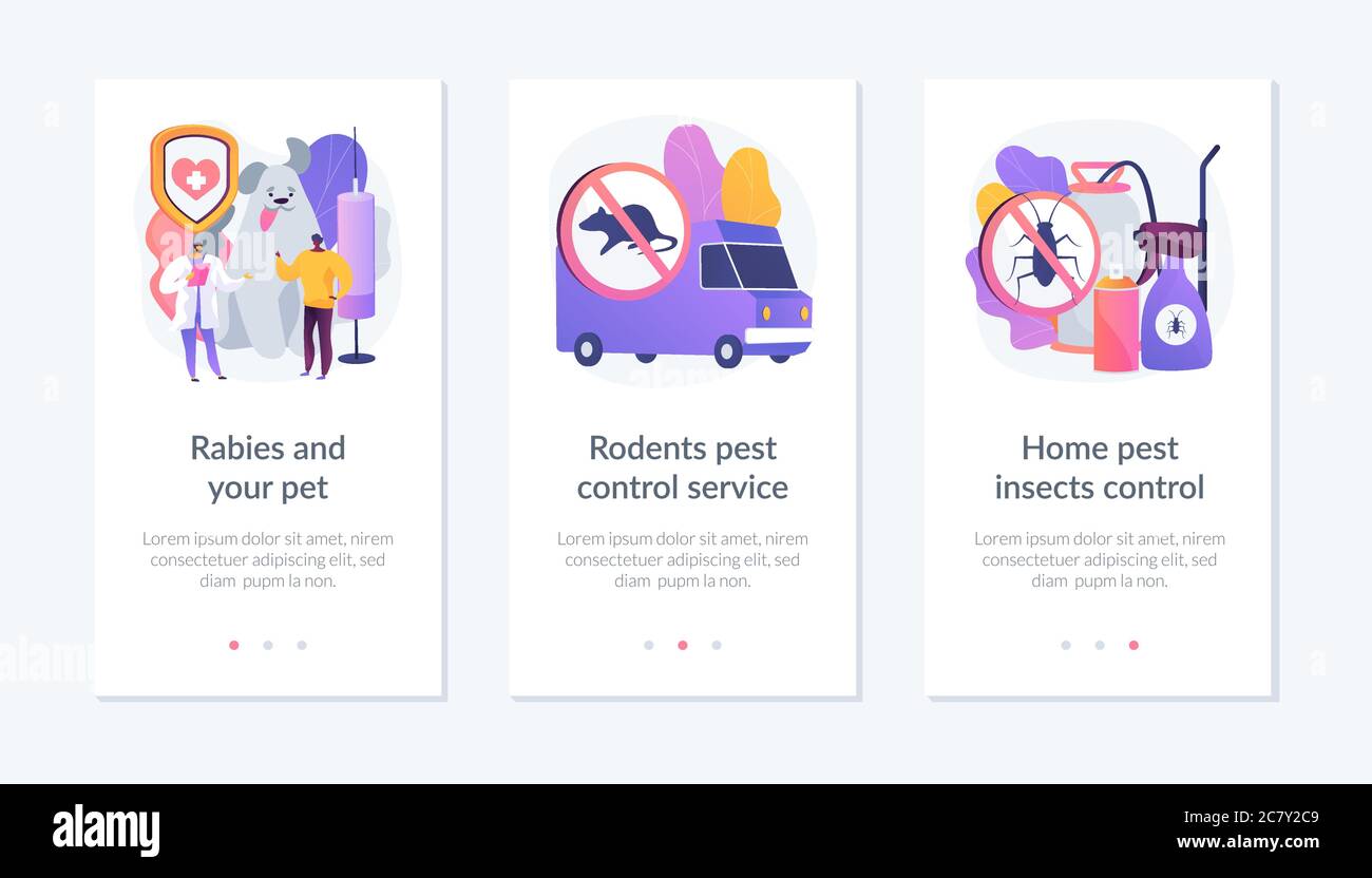 Parasite protection app interface template Stock Vector Image & Art - Alamy