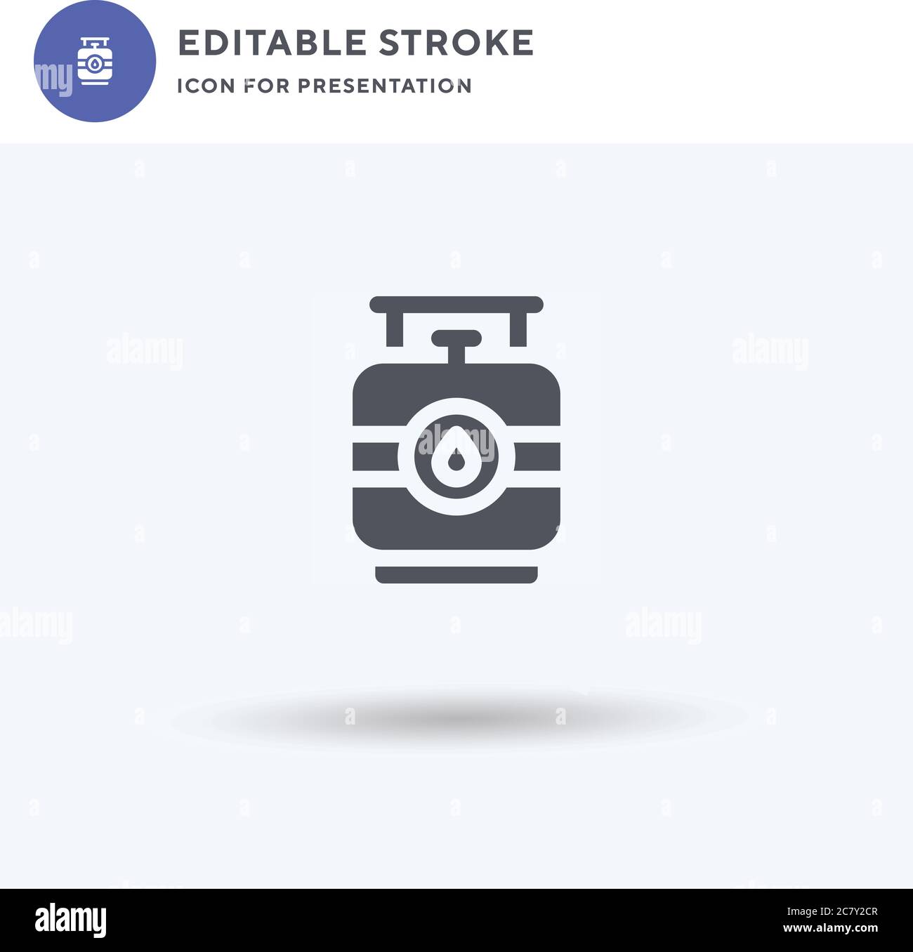 Gas Tank icon vector, filled flat sign, solid pictogram isolated on ...
