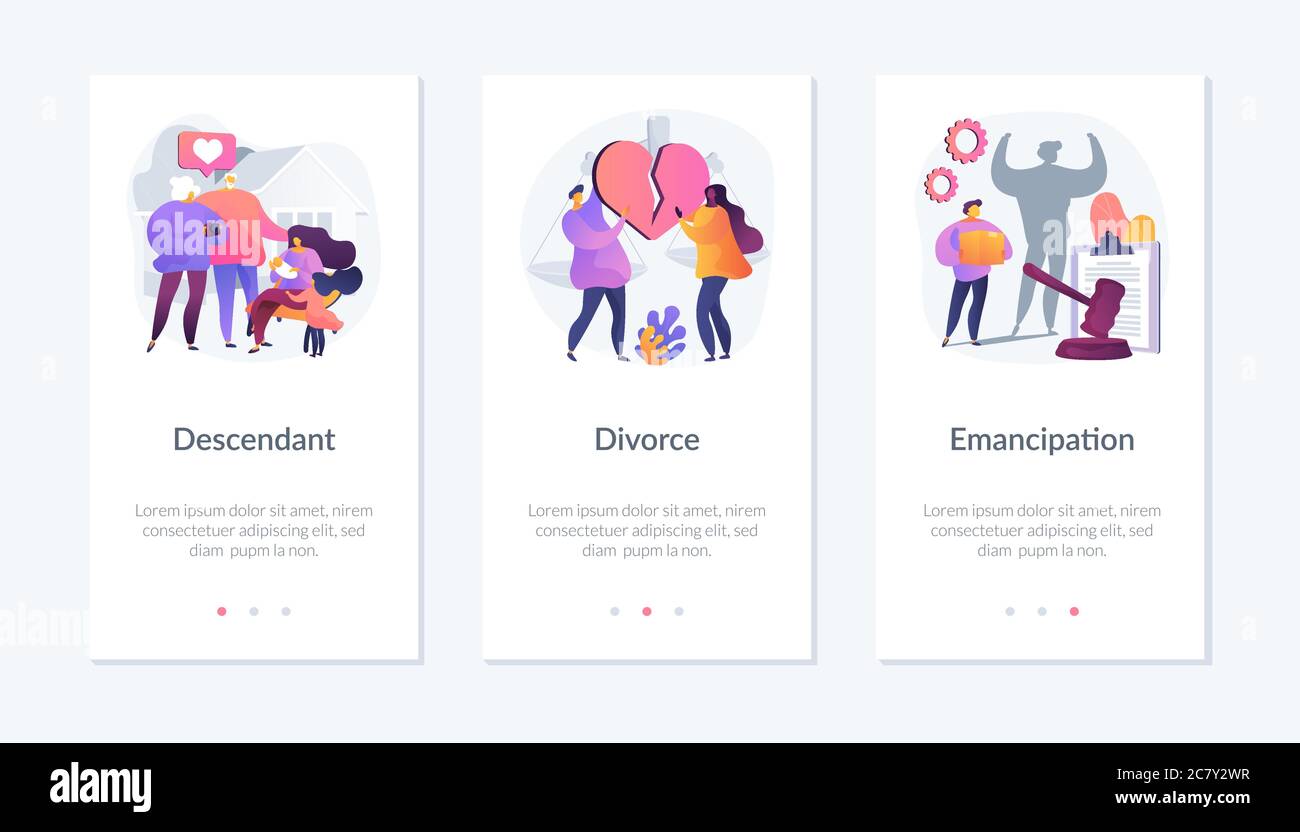 Society issues app interface template Stock Vector Image & Art - Alamy