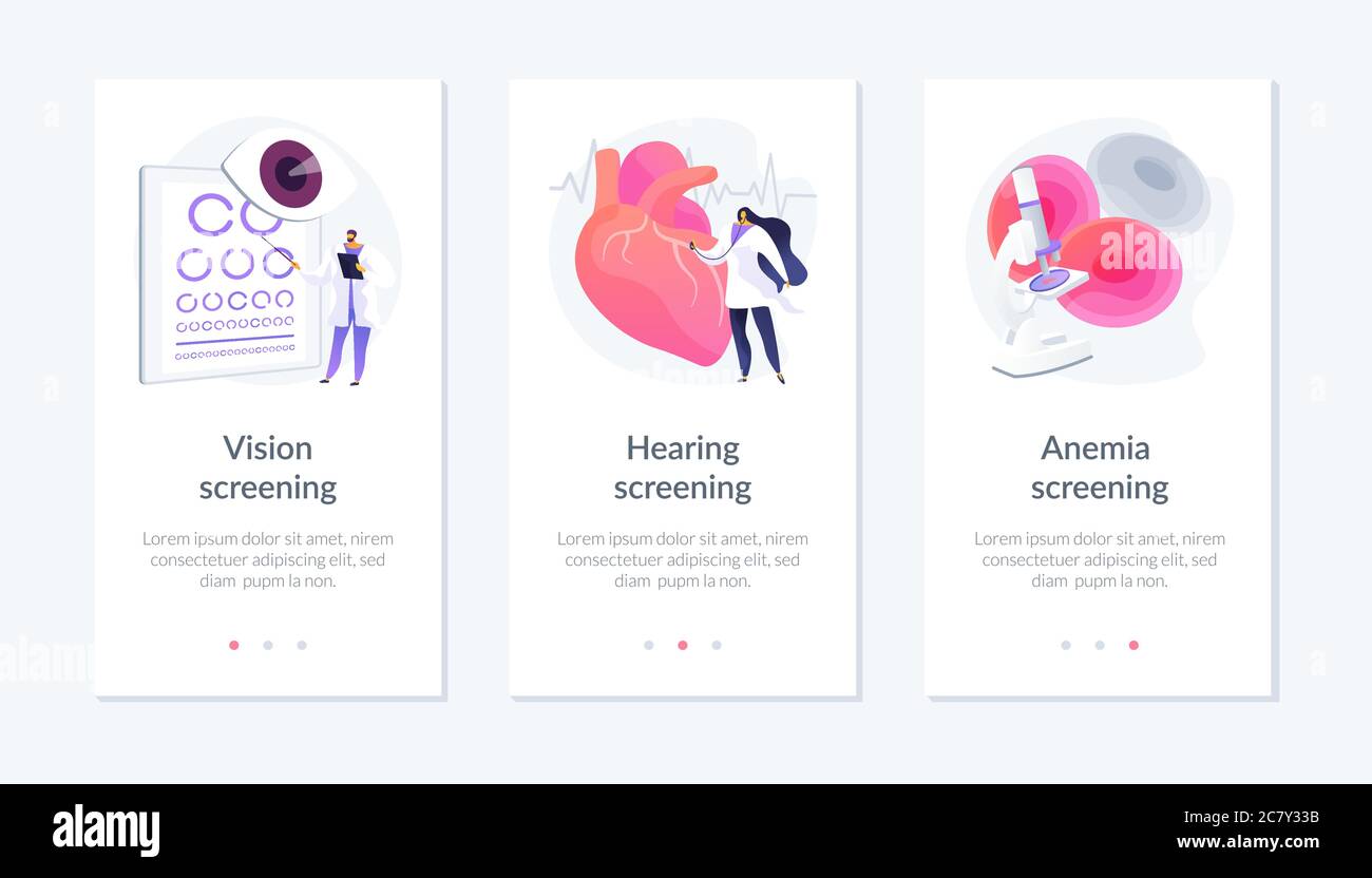 Health condition diagnostics app interface template Stock Vector Image ...