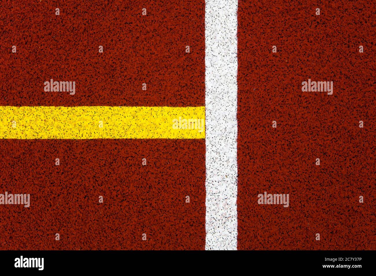 Closeup of the red stadium running track Stock Photo - Alamy