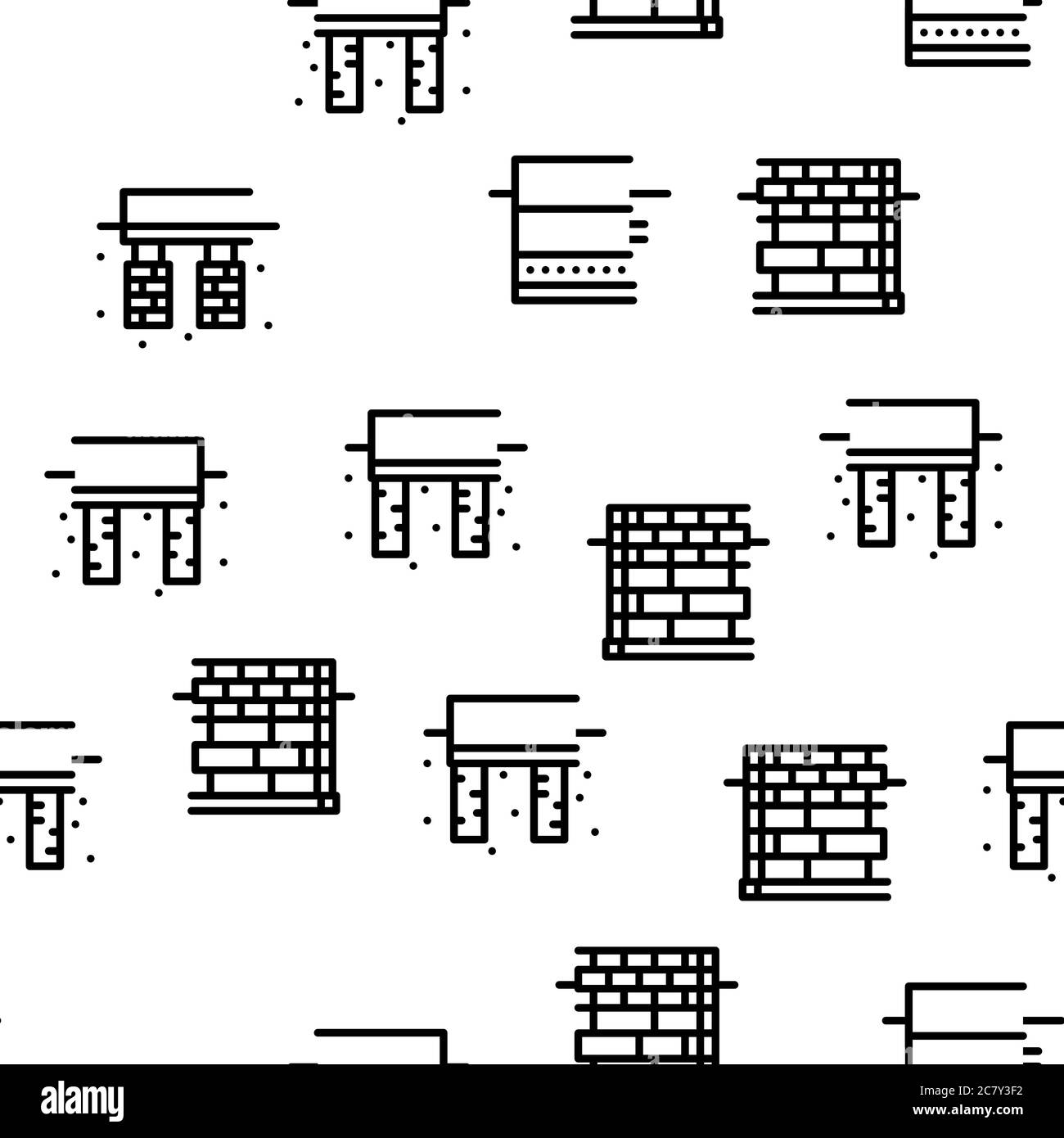 House Foundation Base Seamless Pattern Vector Stock Vector Image & Art ...