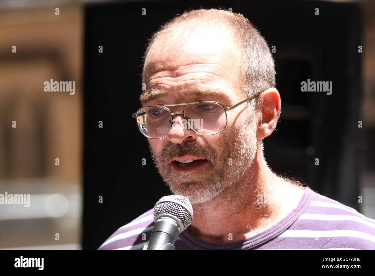 Activist David Burgess who became famous after painting a ‘No War ...