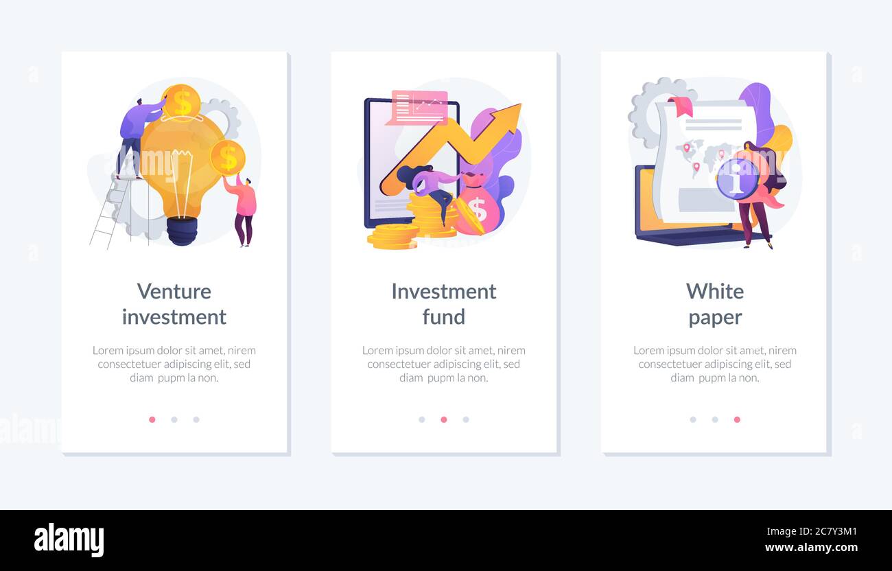 Investment in technologies webpage template Stock Vector Image & Art ...