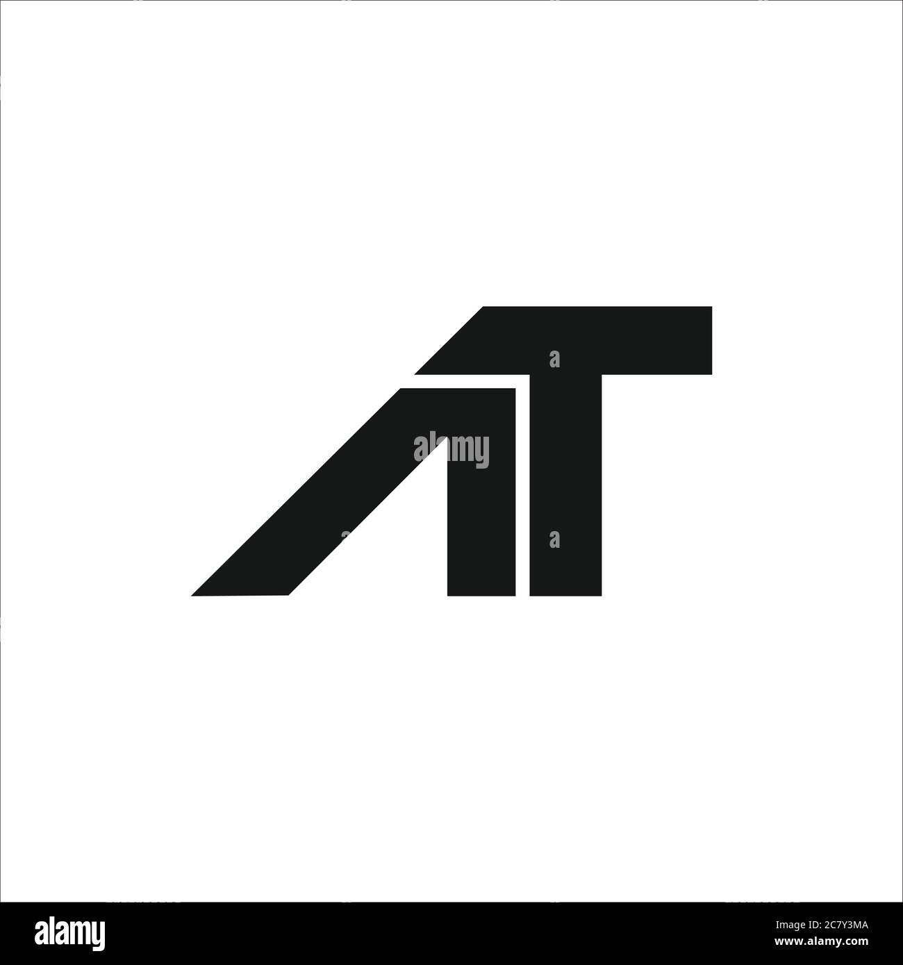 Initial letter at logo or ta logo vector design template Stock Vector ...