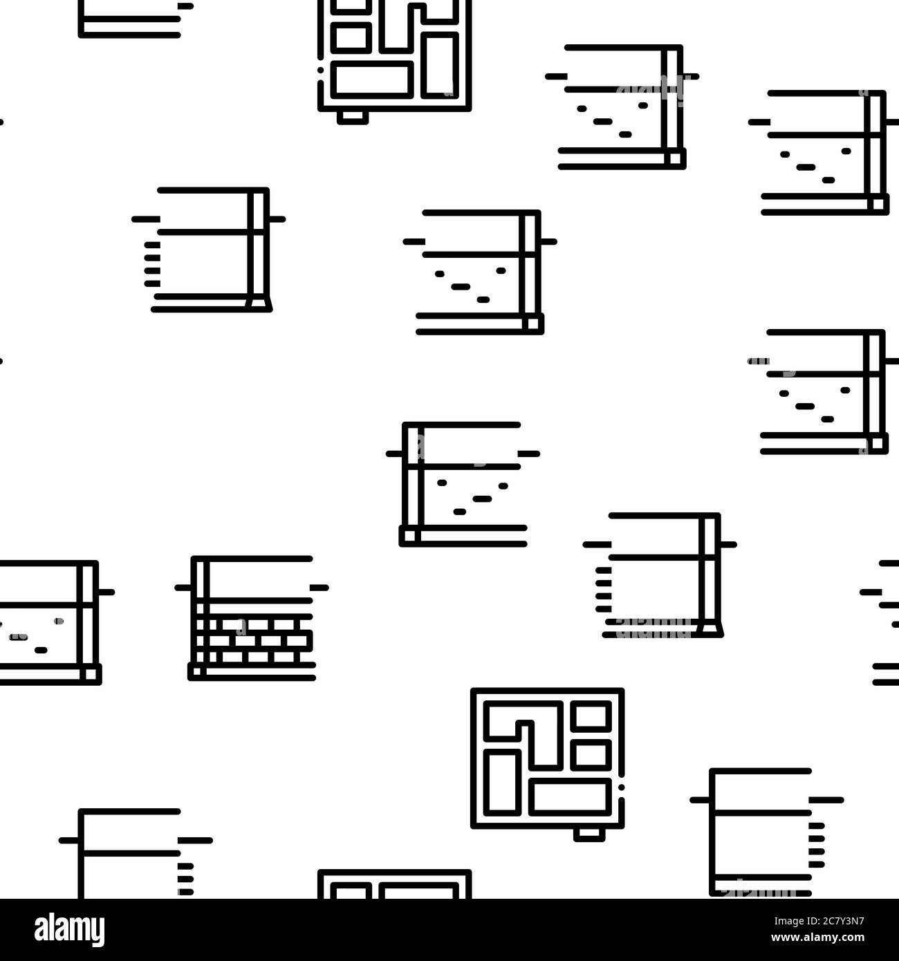 House Foundation Base Seamless Pattern Vector Stock Vector Image & Art ...