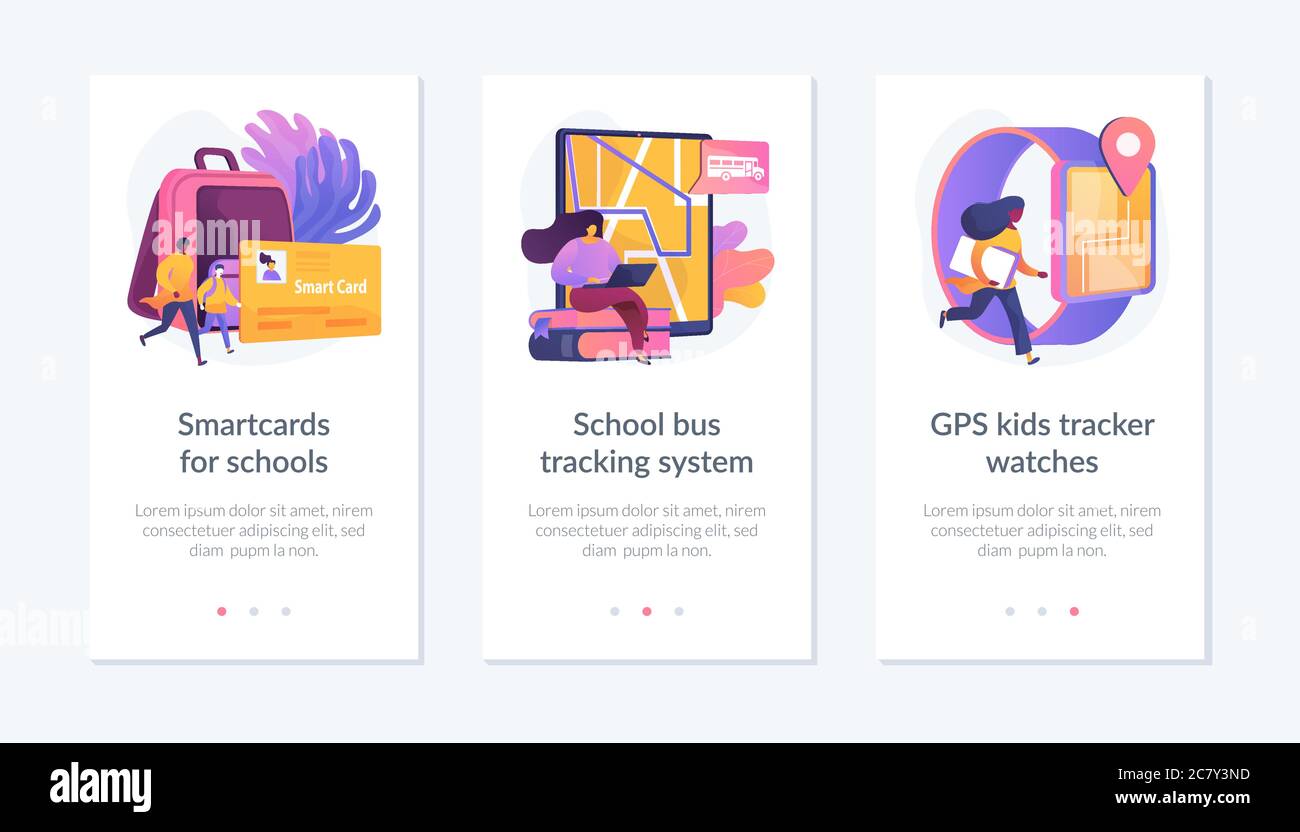 Technology for kids and school webpage template Stock Vector Image ...